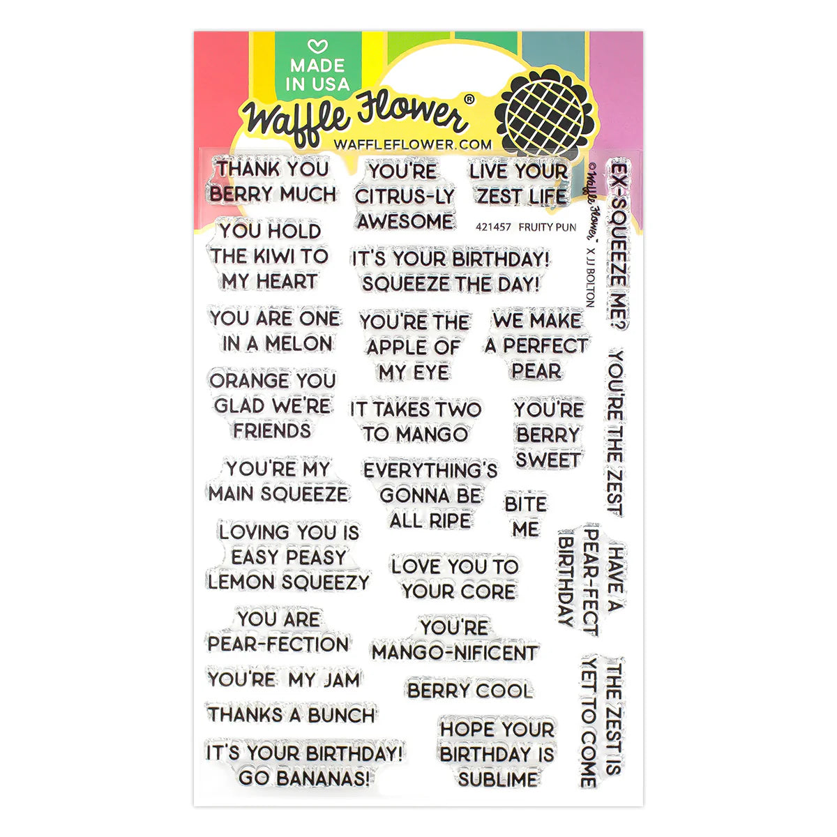 Fruity Pun Stamp Set – Butterfly Reflections, Ink.
