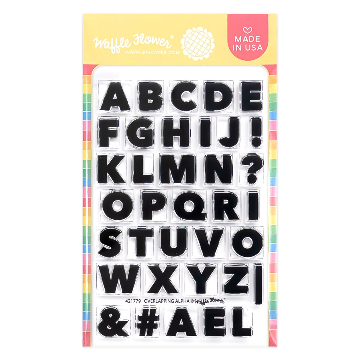 Overlapping Alpha Stamp Set – Butterfly Reflections, Ink.