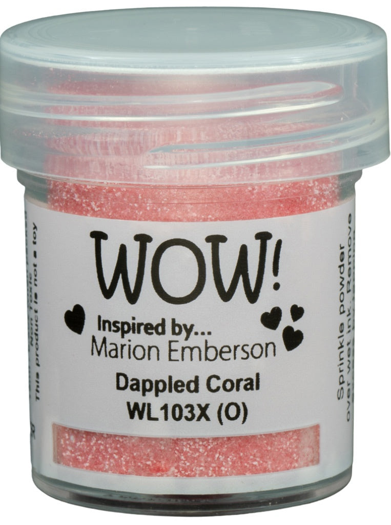 Dappled Coral Embossing Powder – Butterfly Reflections, Ink.