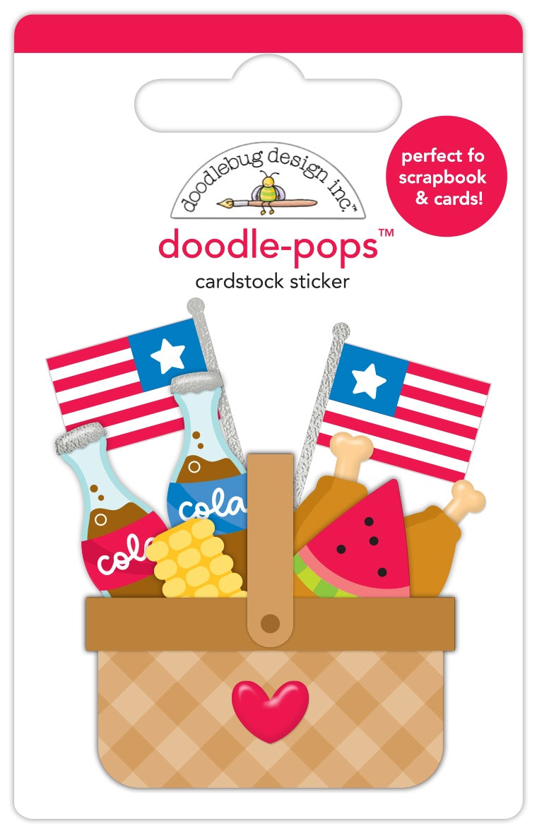Hometown USA Picnic Party Doodle Pops – Butterfly Reflections, Ink.