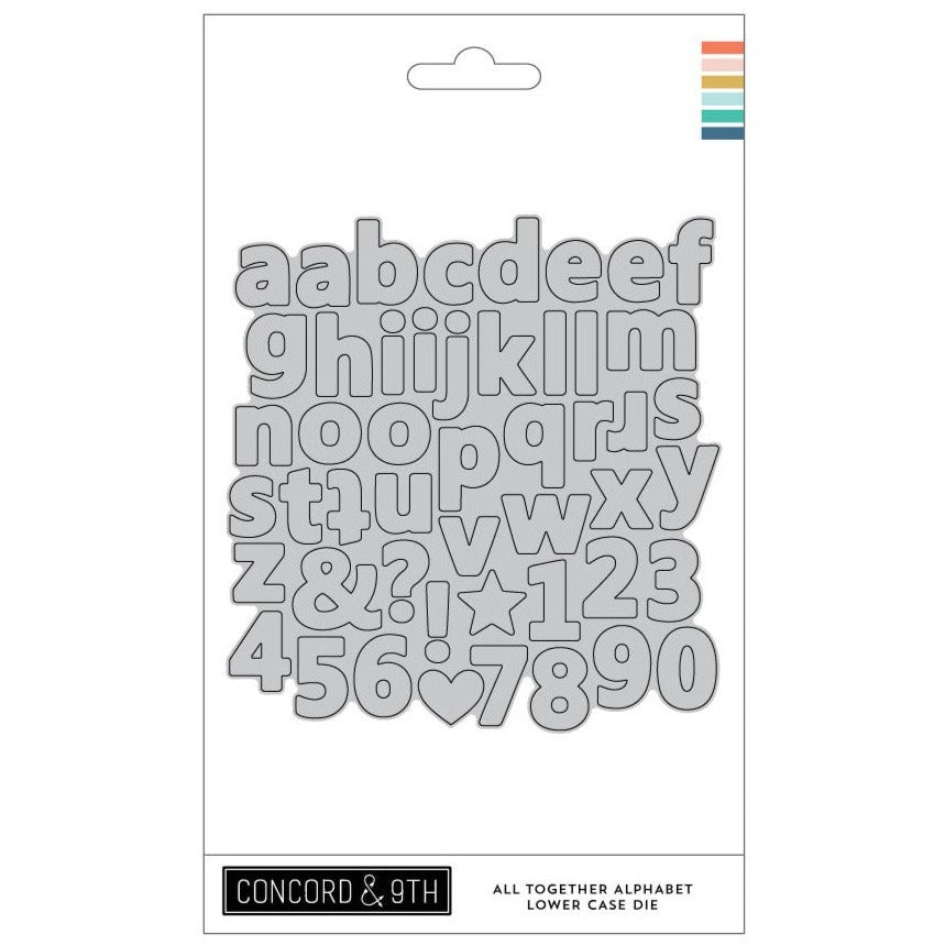 All Together Alphabet Lowercase Die – Butterfly Reflections, Ink.