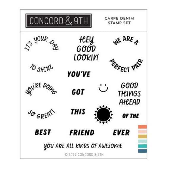 Carpe Denim Stamp Set – Butterfly Reflections, Ink.