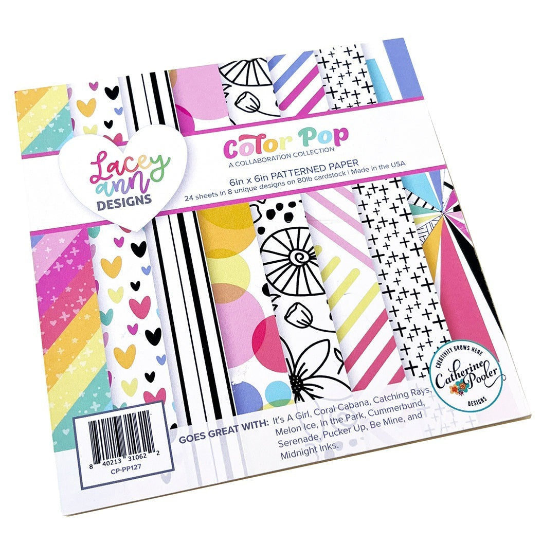 Color Pop Patterned Paper – Butterfly Reflections, Ink.