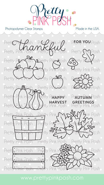 Fall Harvest Stamp Set – Butterfly Reflections, Ink.