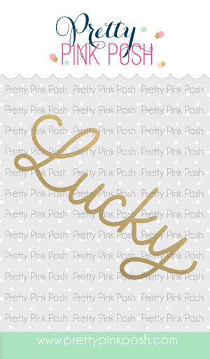 Lucky Script Hot Foil Plate – Butterfly Reflections, Ink.