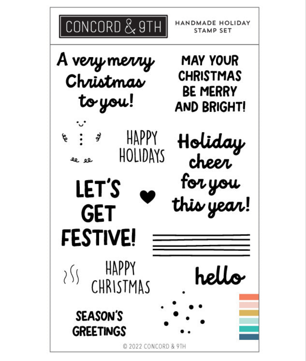 Handmade Holiday Stamp Set – Butterfly Reflections, Ink.