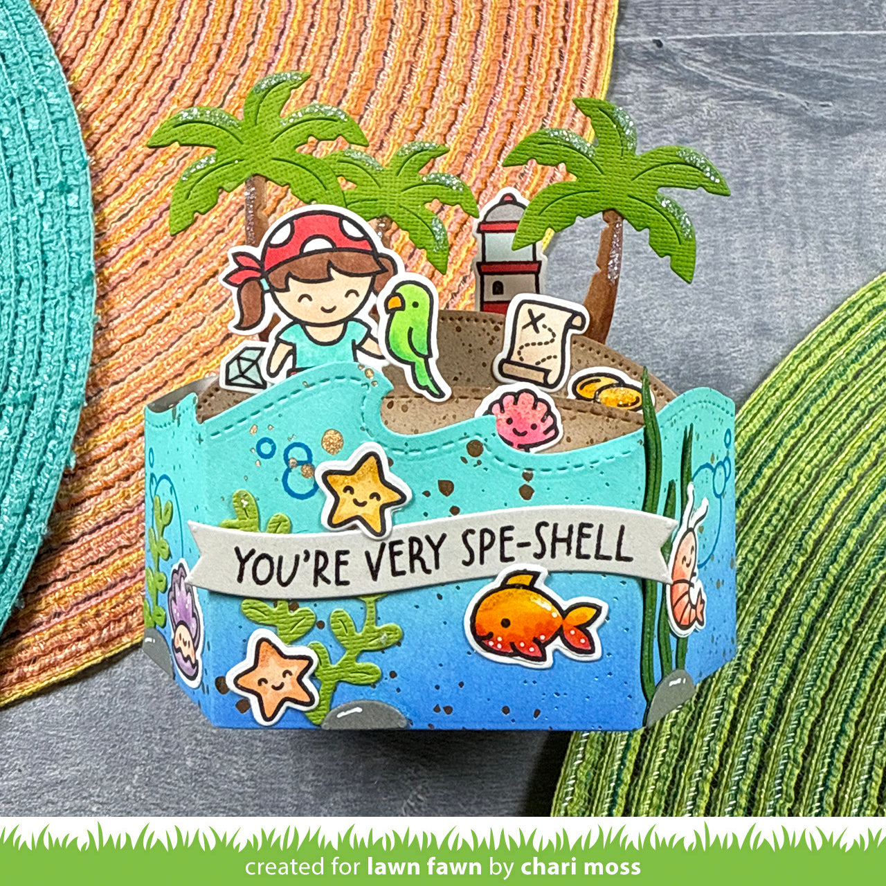 Platform Pop-Up Wave Wrap Around Lawn Cuts – Butterfly Reflections, Ink.