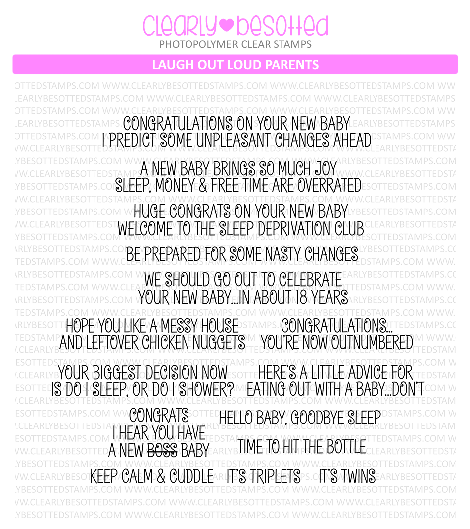 Laugh Out Loud Parents Stamp Set – Butterfly Reflections, Ink.