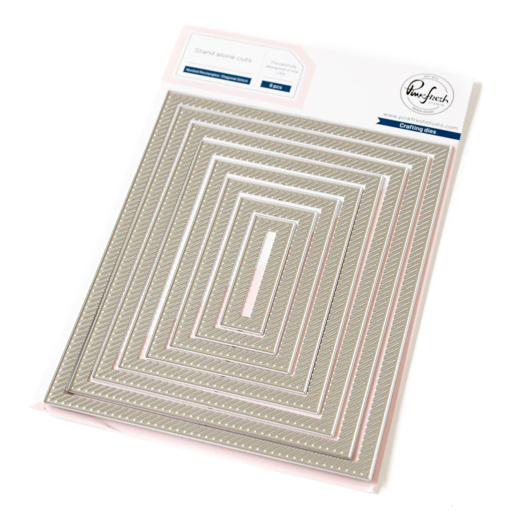 Essentials: Nested Rectangles Diagonal Stitch Die – Butterfly ...