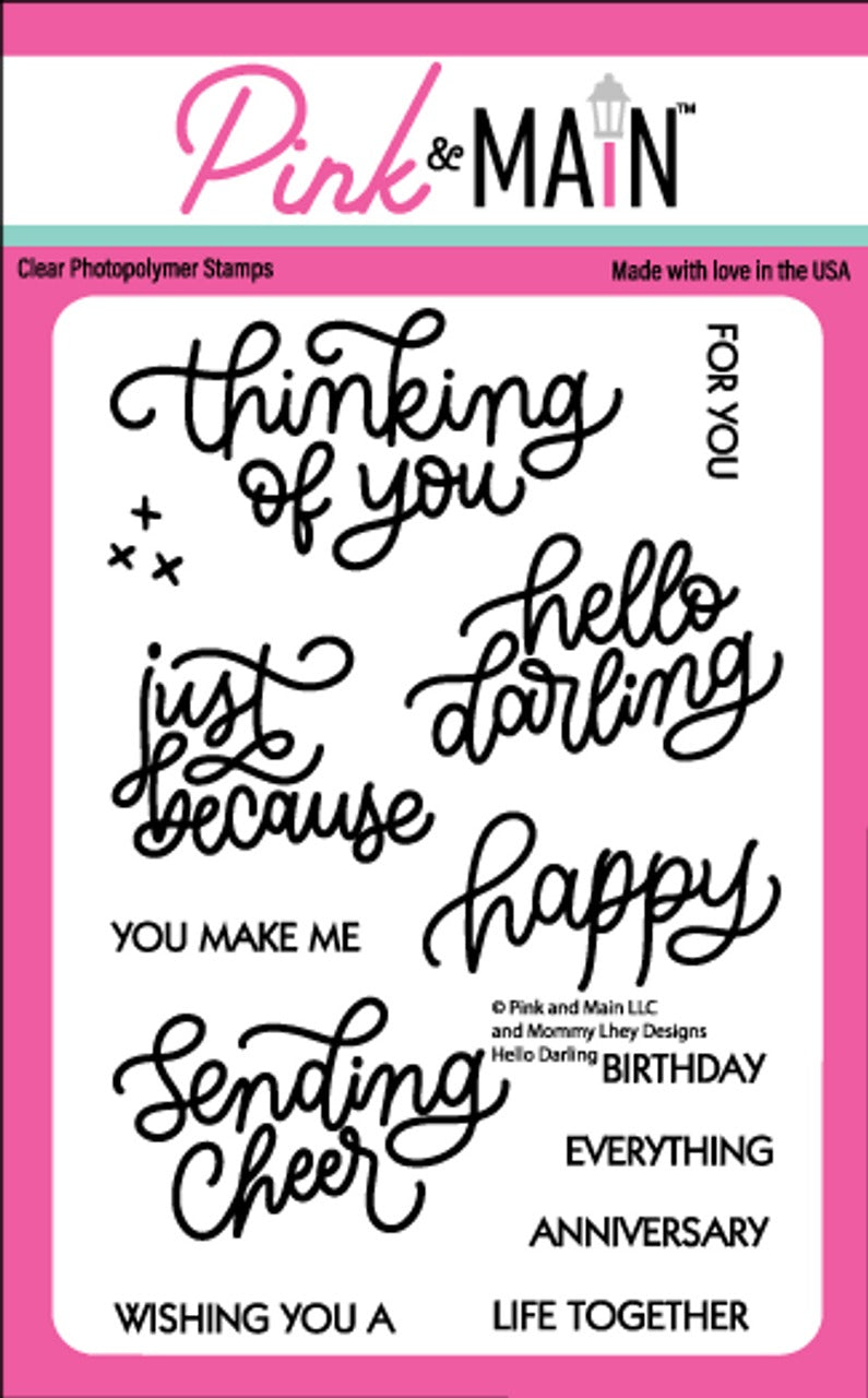 Hello Darling Stamp Set – Butterfly Reflections, Ink.