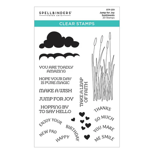 Jump for Joy Sentiments Stamp Set – Butterfly Reflections, Ink.