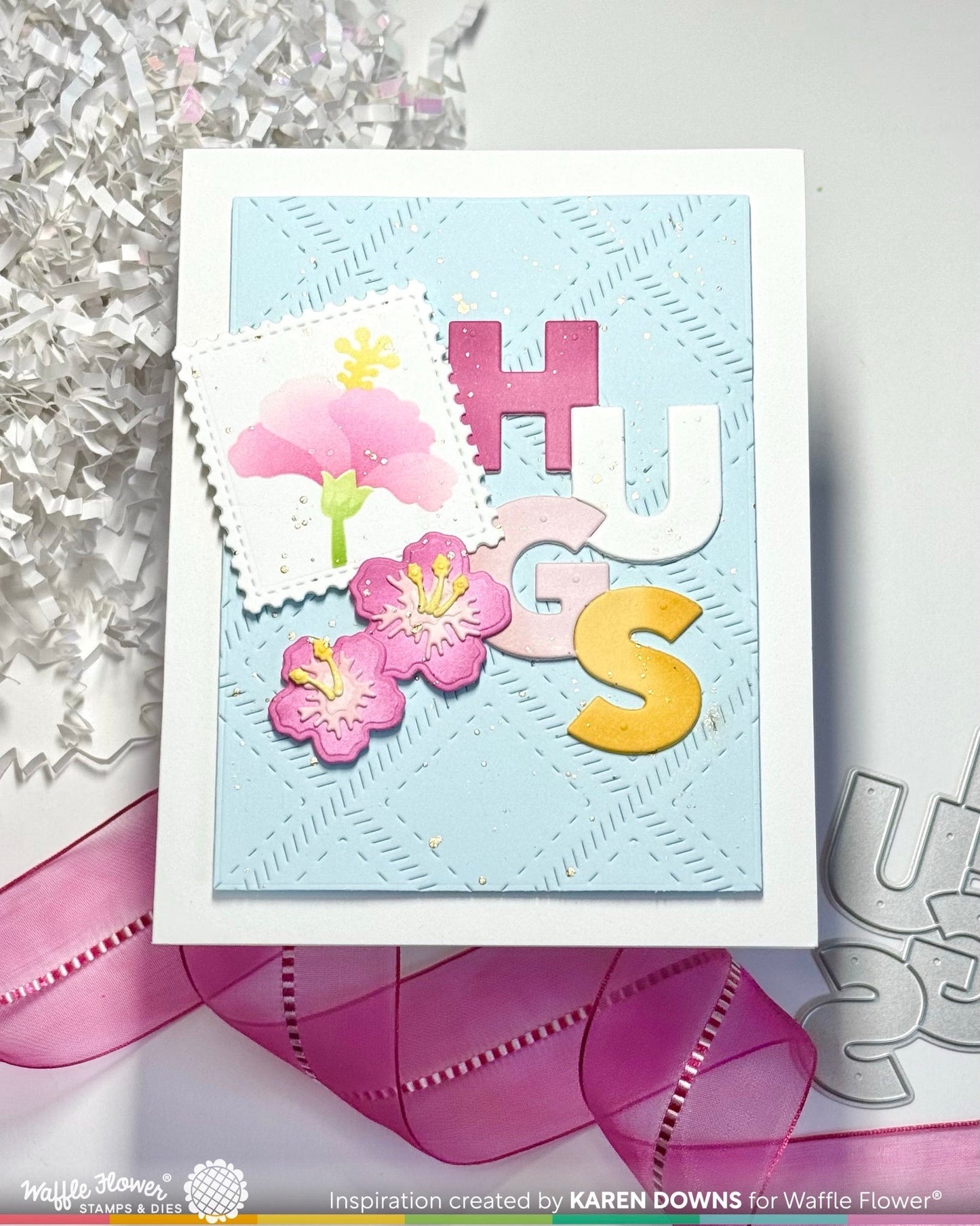 Overlapping Vertical Hugs Word Die – Butterfly Reflections, Ink.