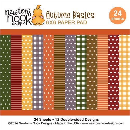 Autumn Basics 6x6 Paper Pad – Butterfly Reflections, Ink.