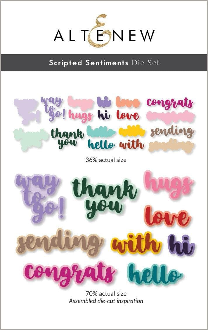 Scripted Sentiments Dies – Butterfly Reflections, Ink.