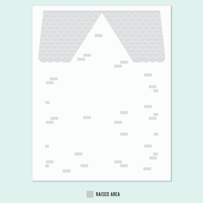 Our House 2D Embossing Folder – Butterfly Reflections, Ink.