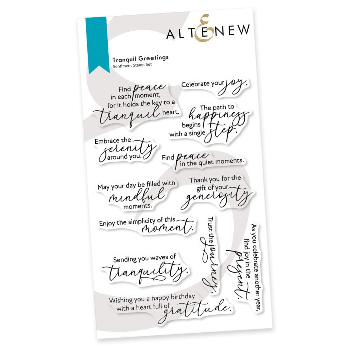 Tranquil Greetings Stamp Set – Butterfly Reflections, Ink.