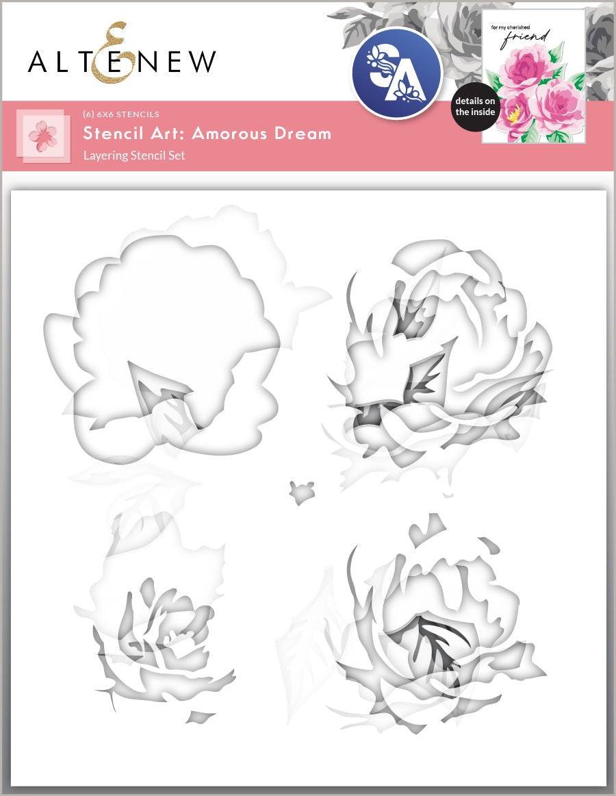 Stencil Art: Amorous Dream Layering Stencil Set – Butterfly Reflections ...