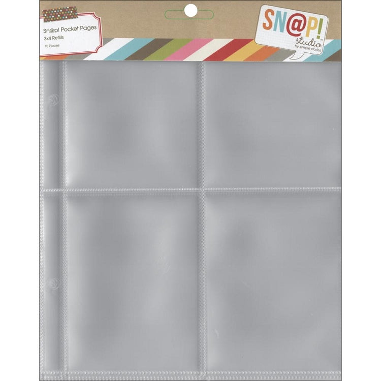 Snap! 6x8 Pocket Pages - (4) 3X4 – Butterfly Reflections, Ink.