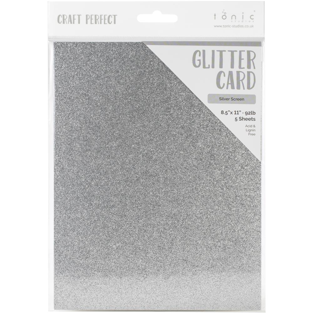 Glitter Cardstock 8.5 x 11 Silver Screen – Butterfly Reflections, Ink.