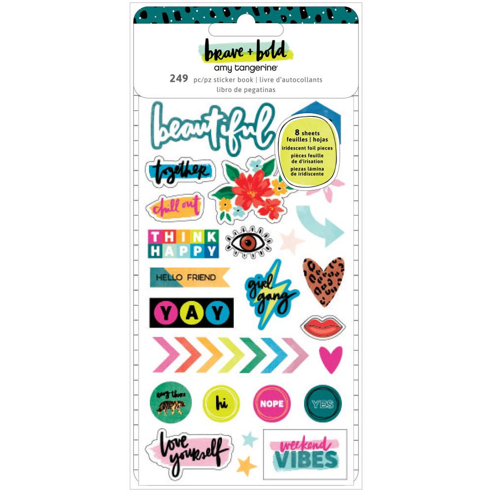 Brave & Bold Mini Sticker Book – Butterfly Reflections, Ink.