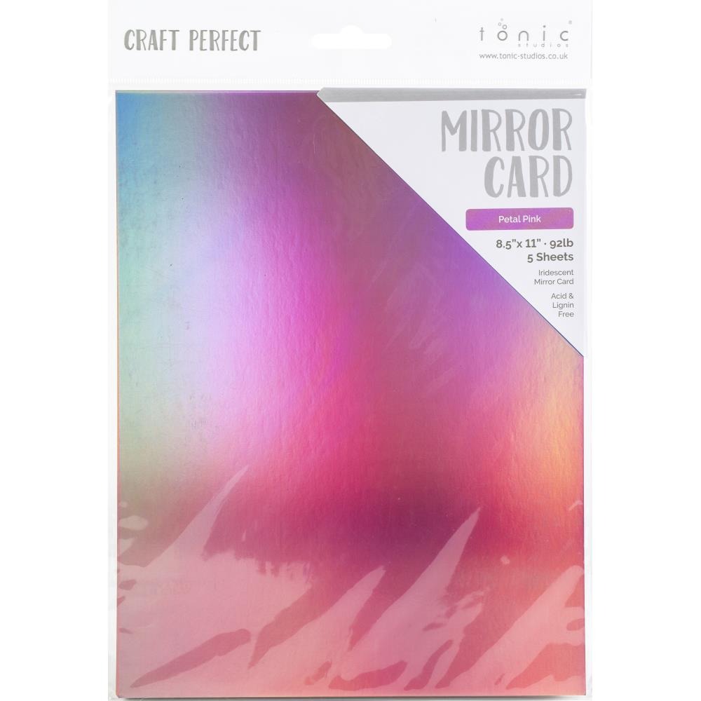 Mirror Cardstock 8.5x11 Petal Pink – Butterfly Reflections, Ink.