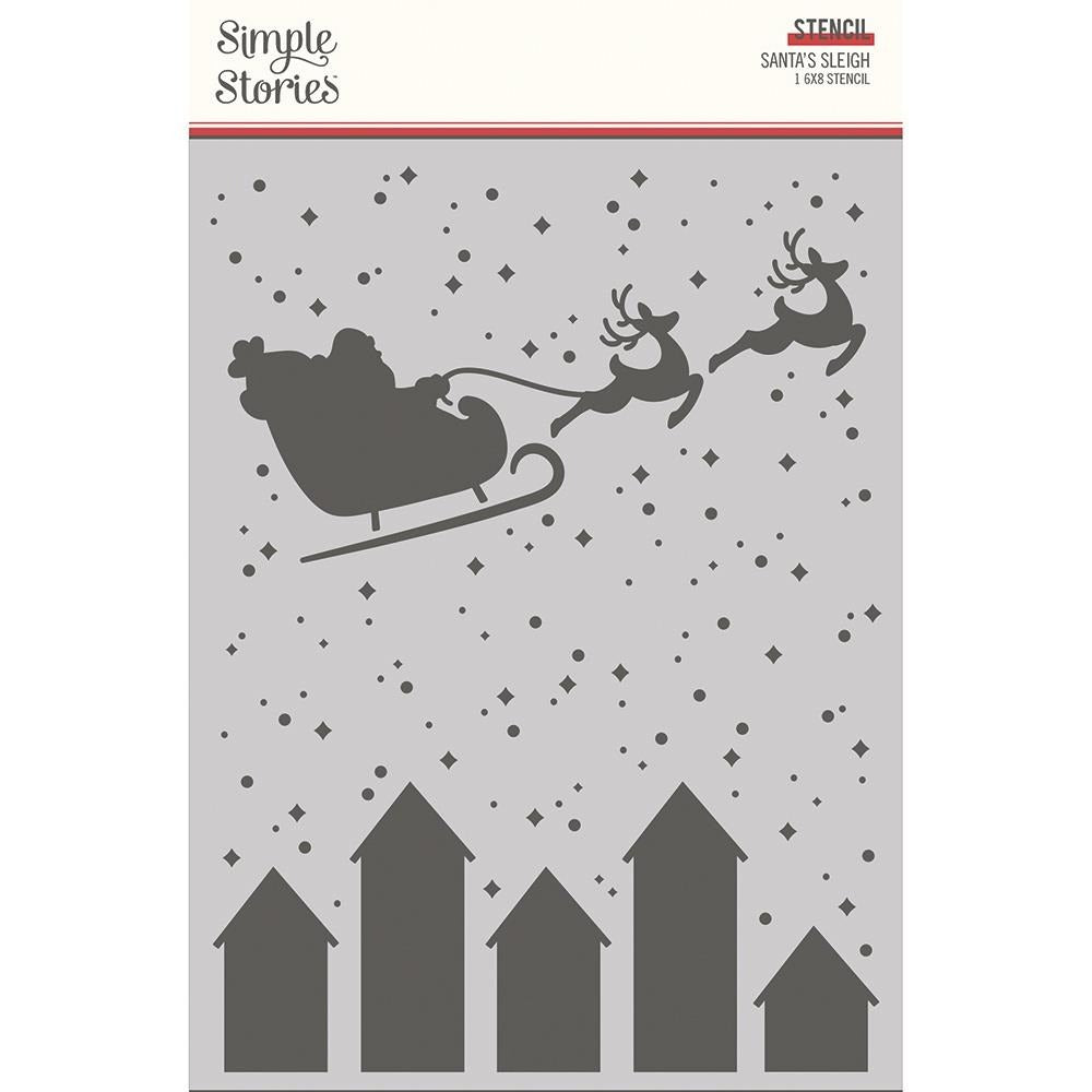 Hearth & Holiday Santa's Sleigh Stencil – Butterfly Reflections, Ink.