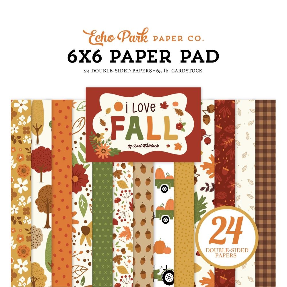 I Love Fall 6x6 Paper Pad – Butterfly Reflections, Ink.