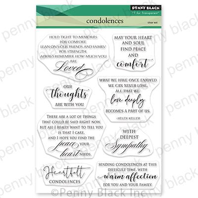 Condolences Stamp Set – Butterfly Reflections, Ink.