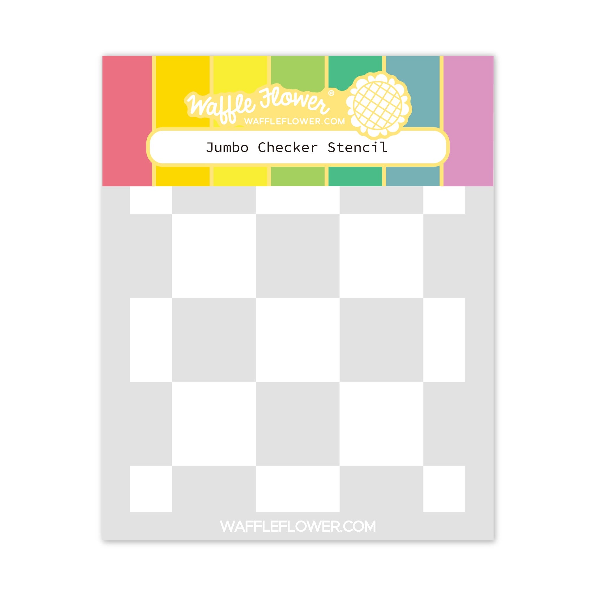 Jumbo Checker Stencil – Butterfly Reflections, Ink.