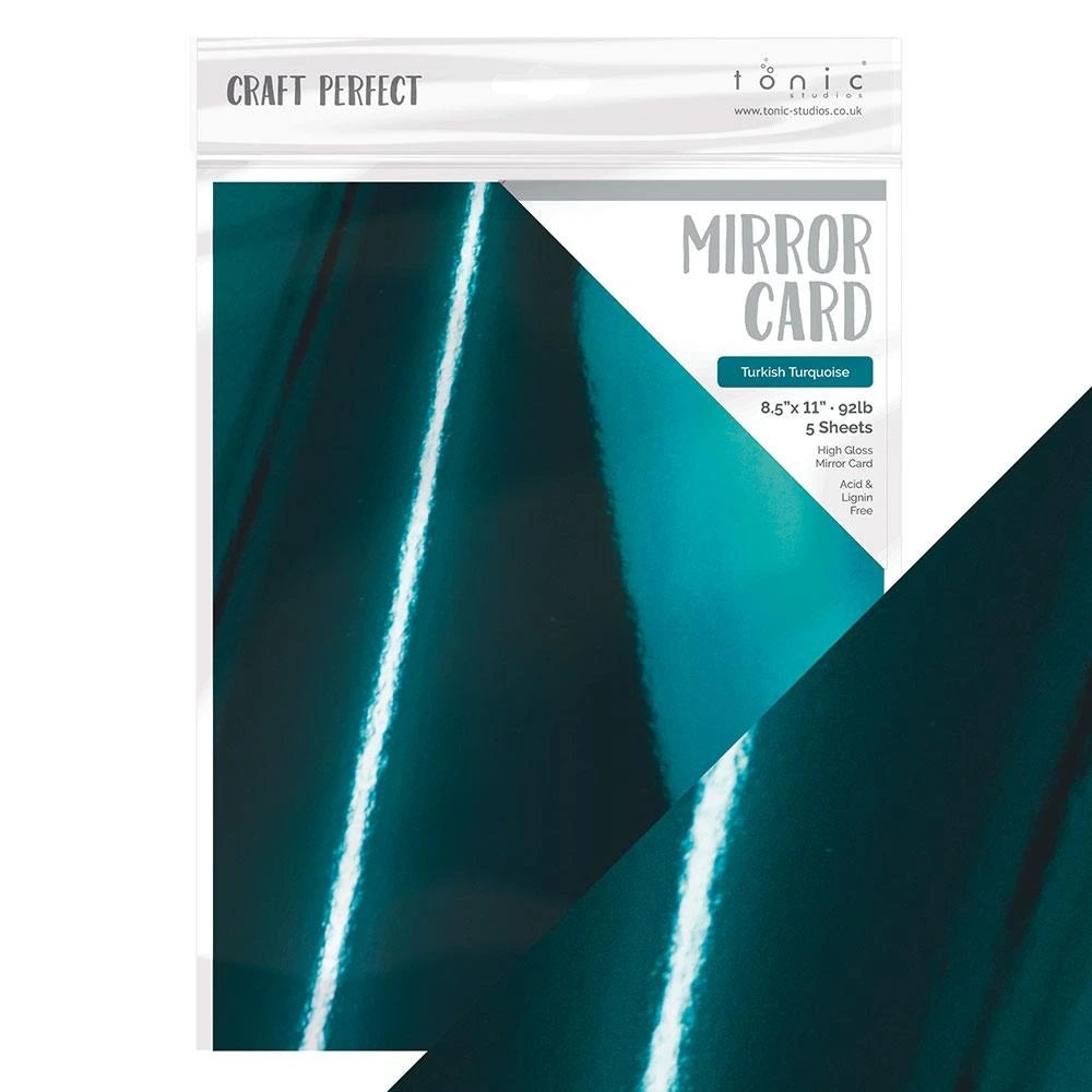 Glossy Mirror Cardstock 8.5x11 Turkish Turqouise – Butterfly ...