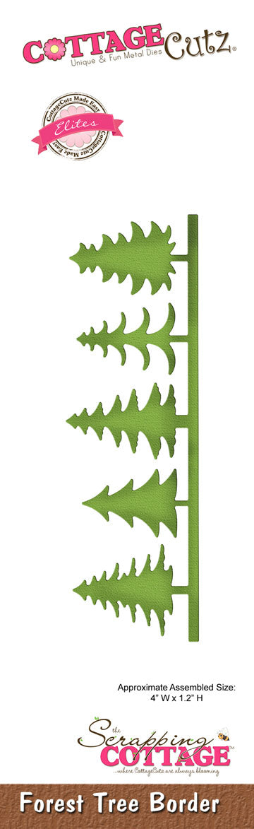 Forest Tree Border Die – Butterfly Reflections, Ink.