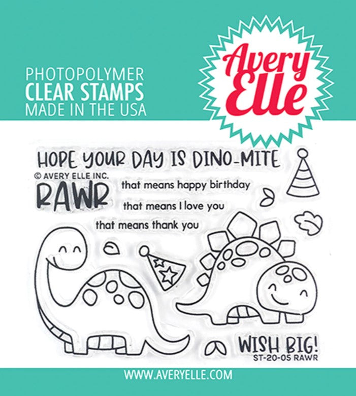 Rawr Stamp Set – Butterfly Reflections, Ink.
