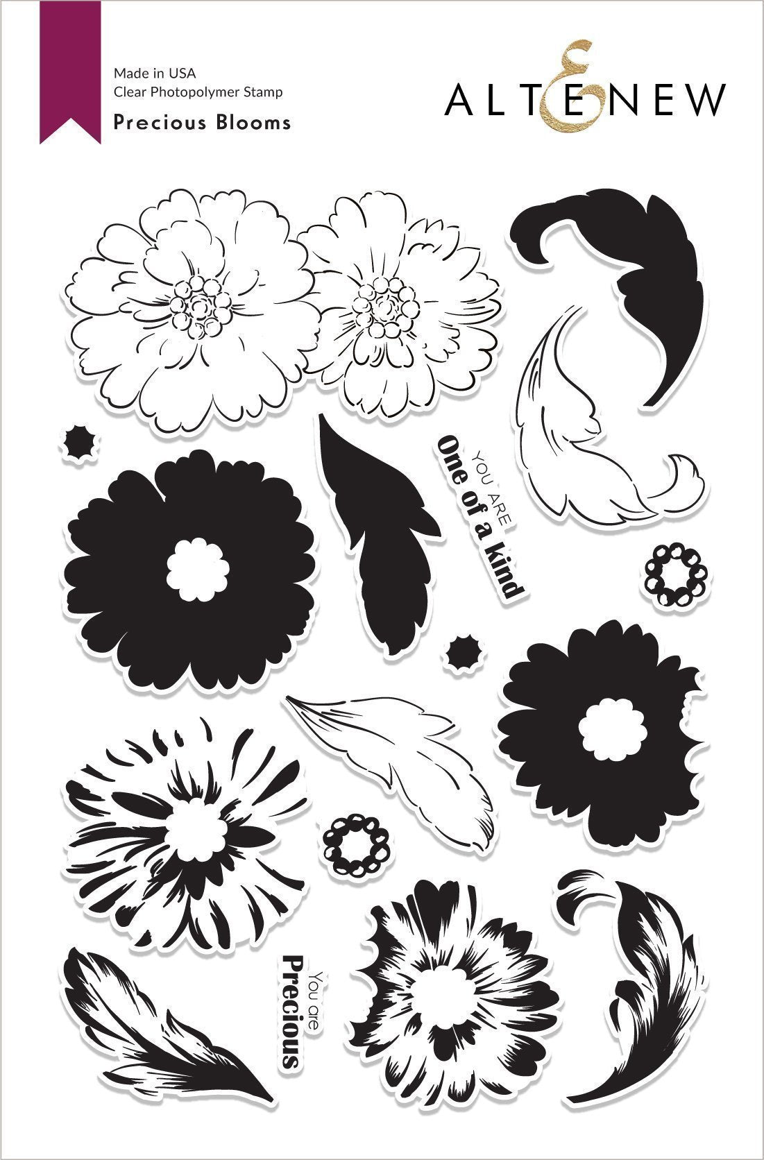 Precious Blooms Stamp Set – Butterfly Reflections, Ink.