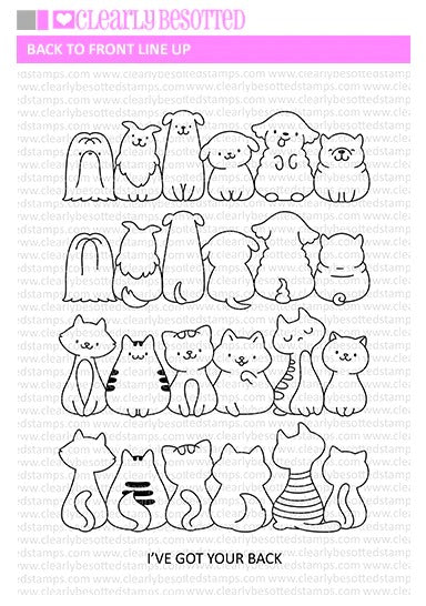 Back to Front Line Up Stamp Set – Butterfly Reflections, Ink.