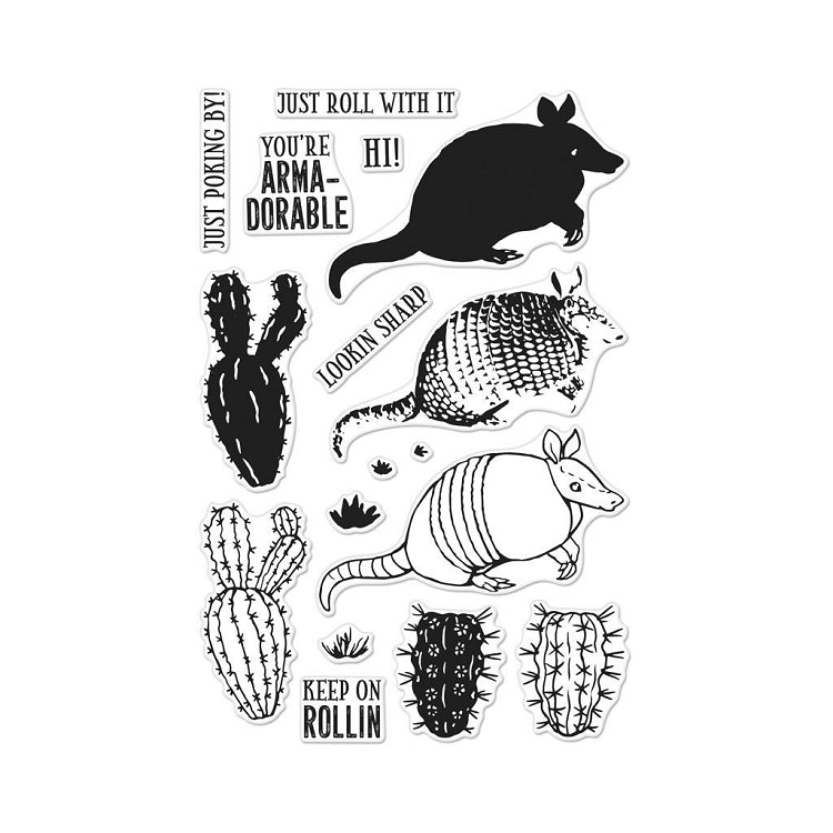 Color Layering Armadillo Stamp Set – Butterfly Reflections, Ink.