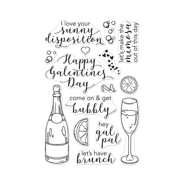 Gal Pal Brunch Stamp Set – Butterfly Reflections, Ink.