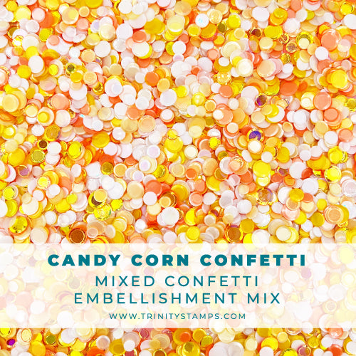 Candy Corn Confetti Embellishment Mix – Butterfly Reflections, Ink.