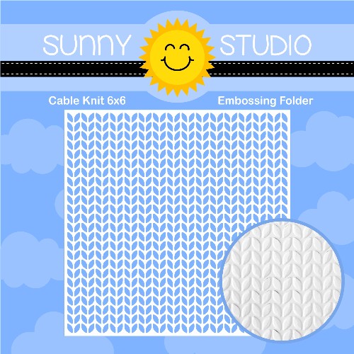 Cable Knit Embossing Folder – Butterfly Reflections, Ink.