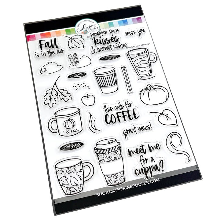 Fall Calls for Lattes Stamp Set – Butterfly Reflections, Ink.