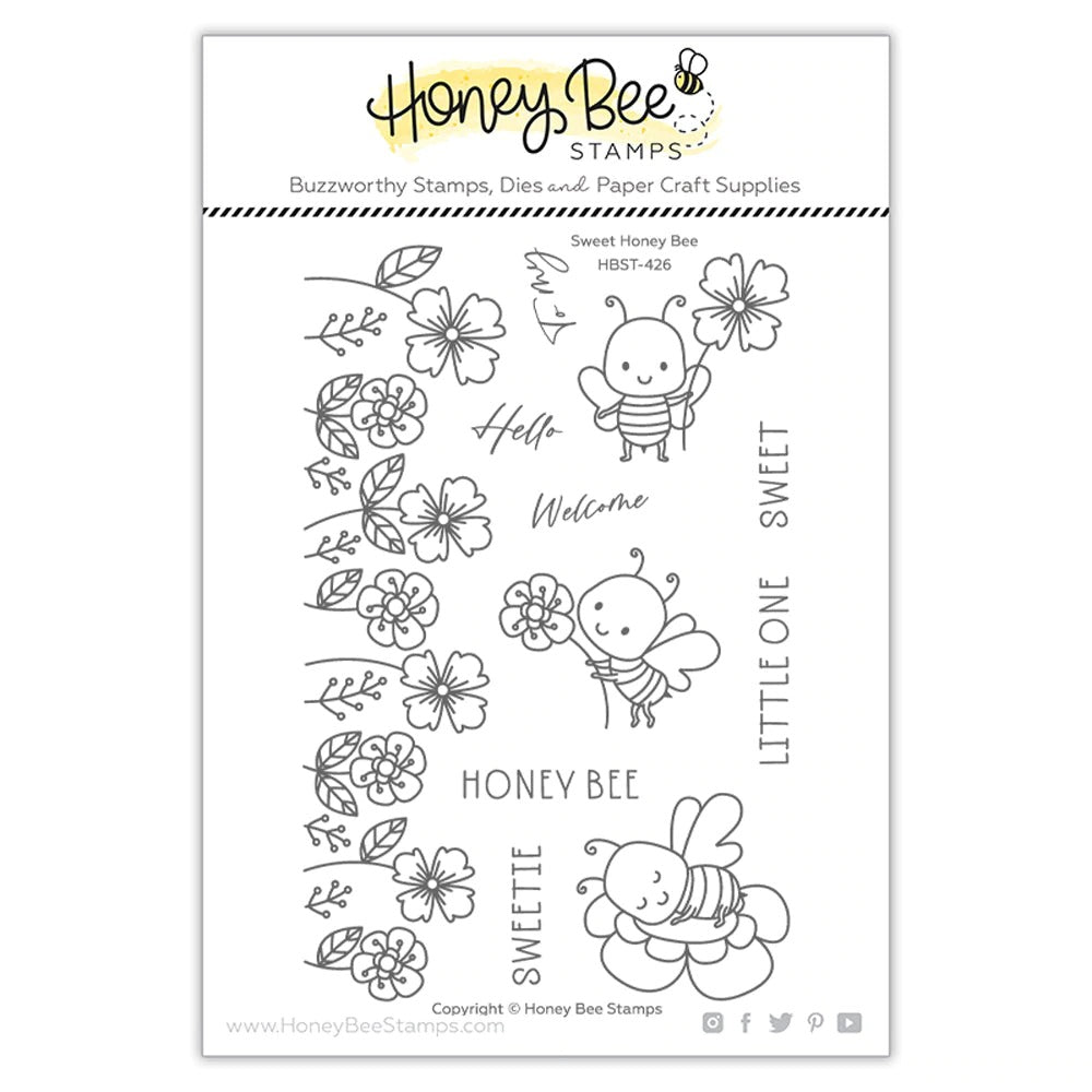 Sweet Honey Bee Stamp Set – Butterfly Reflections, Ink.