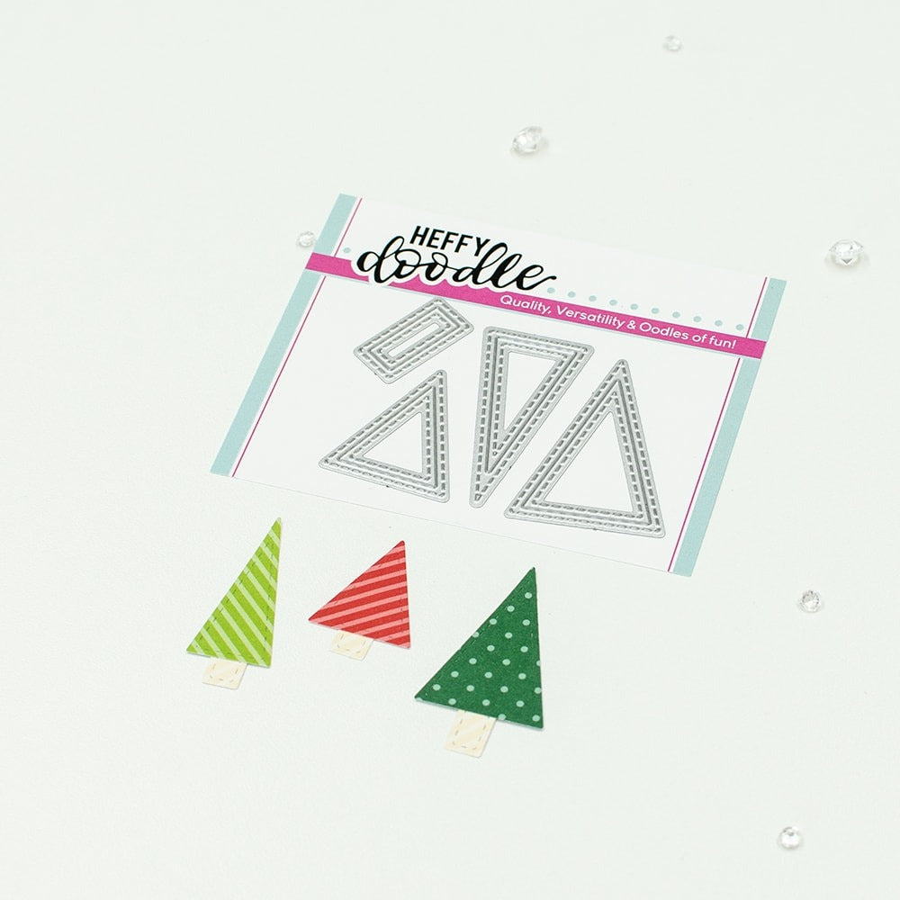 Stitched Triangle Tree Dies – Butterfly Reflections, Ink.