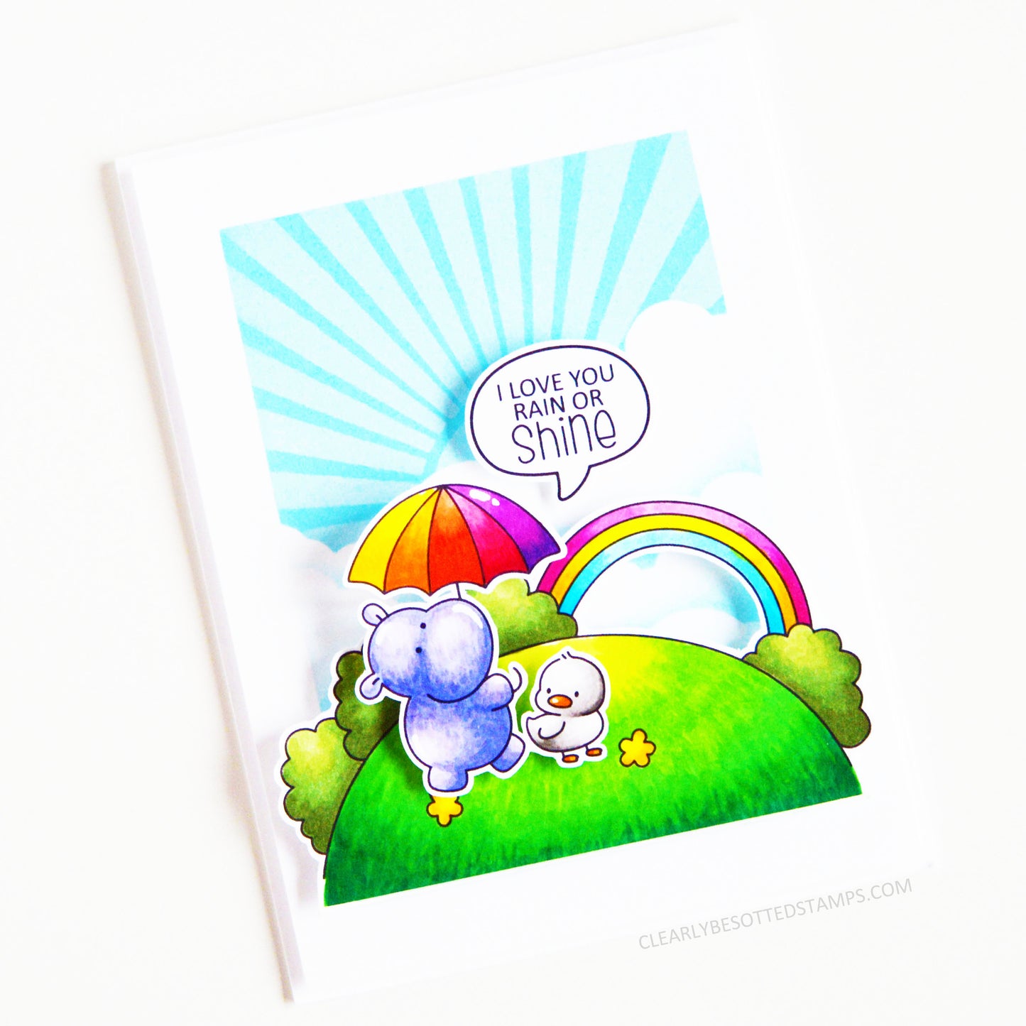 Hippo Bird Day Stamp Set – Butterfly Reflections, Ink.