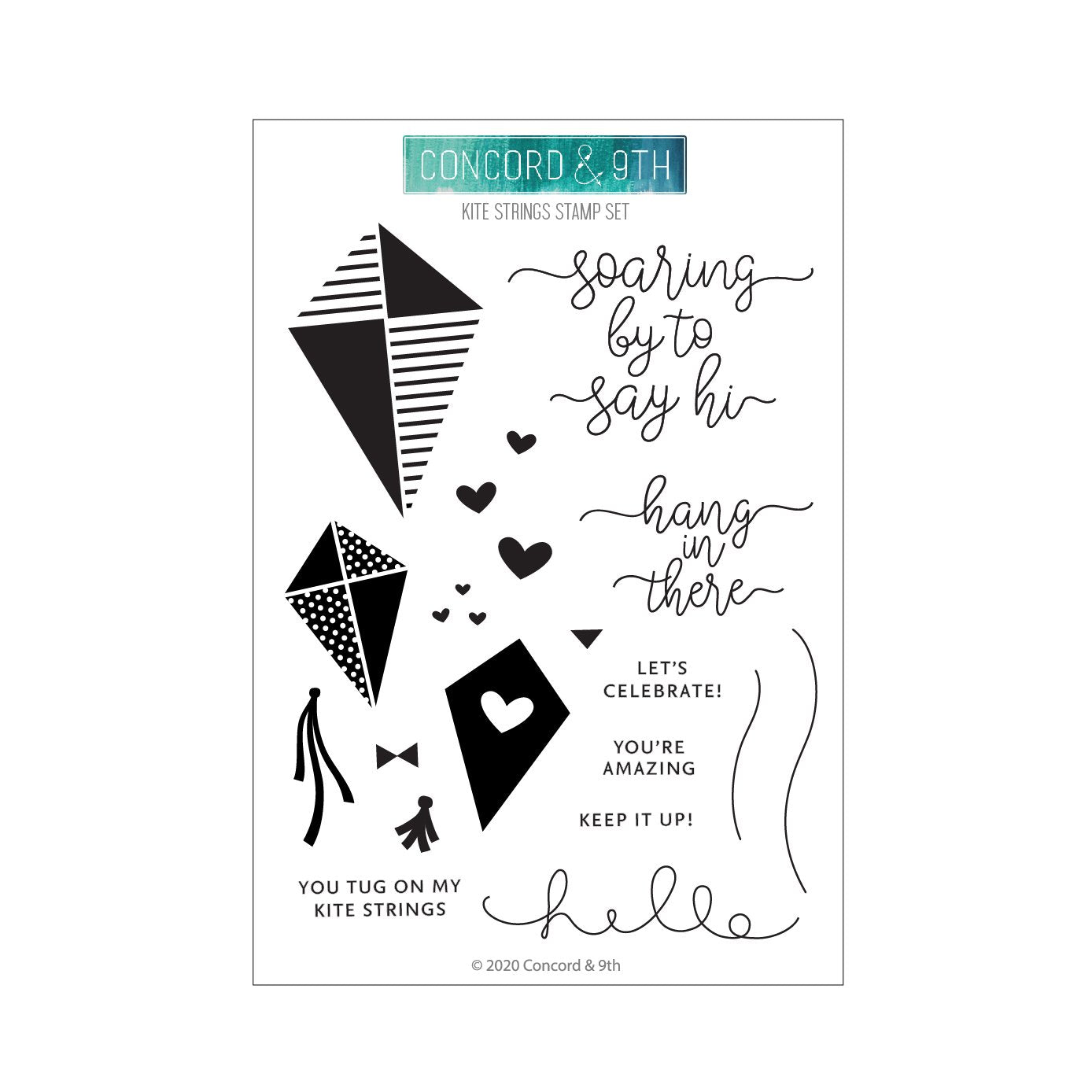 Kite Strings Stamp Set – Butterfly Reflections, Ink.