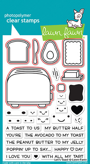 Let's Toast Stamp Set – Butterfly Reflections, Ink.