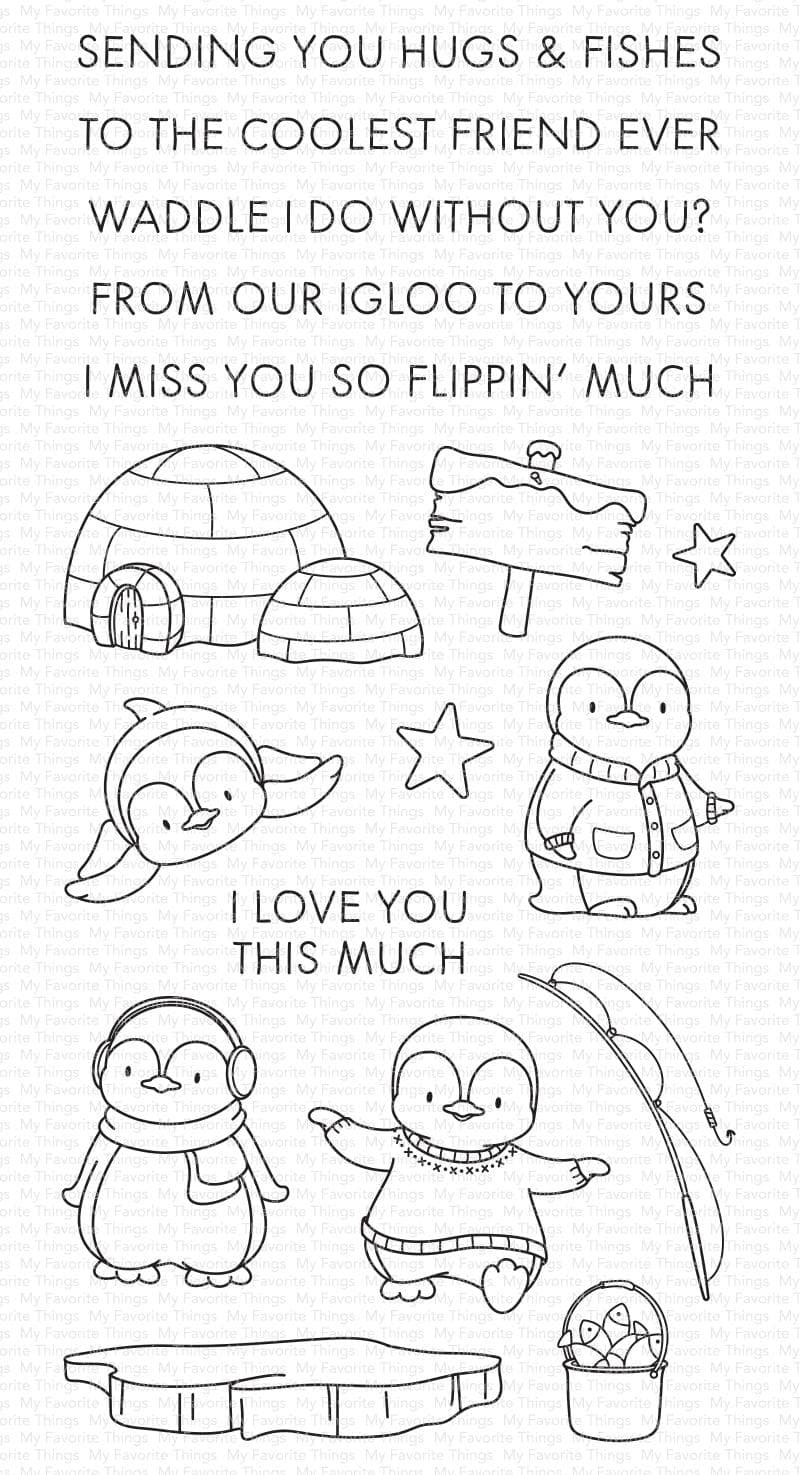 Playful Penguins Stamp Set – Butterfly Reflections, Ink.