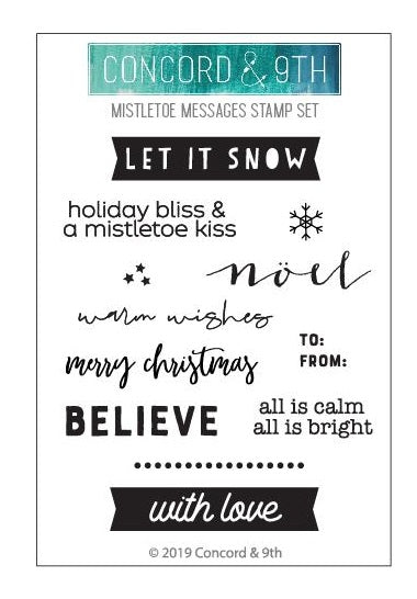 Mistletoe Messages Stamp Set – Butterfly Reflections, Ink.