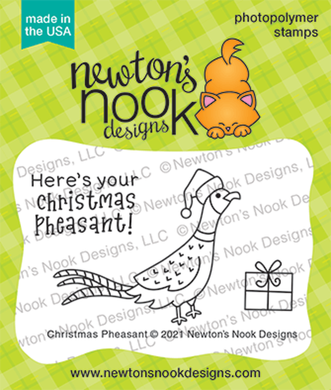 Christmas Pheasant Stamp Set – Butterfly Reflections, Ink.