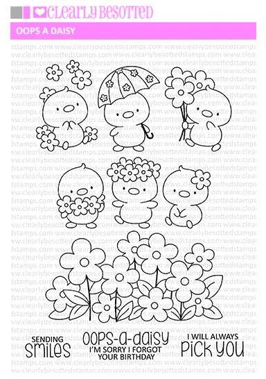 Oops A Daisy Stamp Set – Butterfly Reflections, Ink.