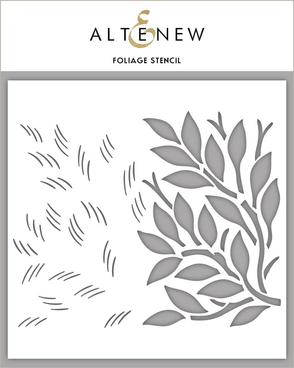 Foliage Stencil – Butterfly Reflections, Ink.