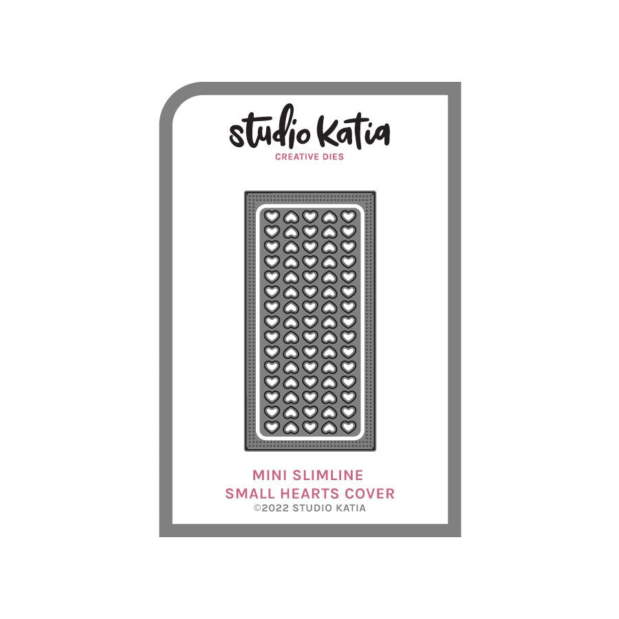 Mini Slimline - Small Hearts Cover Die – Butterfly Reflections, Ink.
